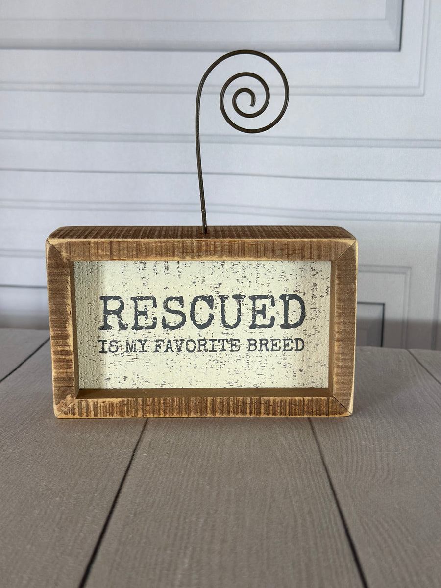 Rescued Block Sign Photo Holder – Cottage Hill Home
