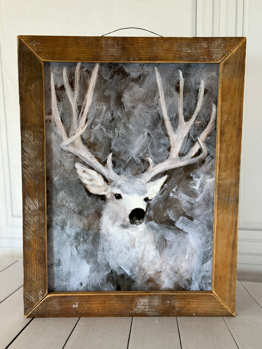 White Deer Lath Frame – Cottage Hill Home