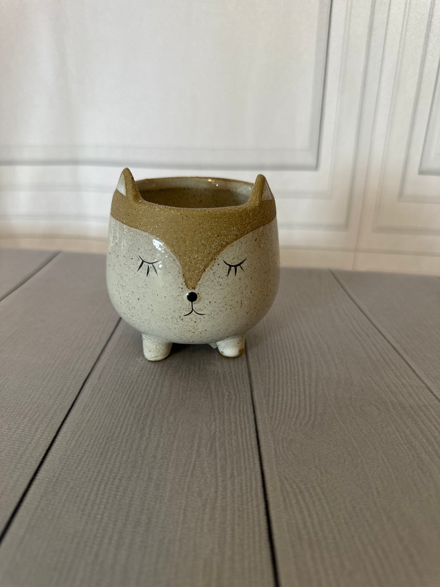 Mini Ceramic Fox Planter – Cottage Hill Home
