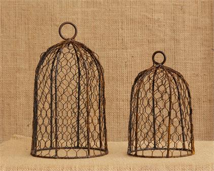 Rusty Bird Cage Domes – Cottage Hill Home